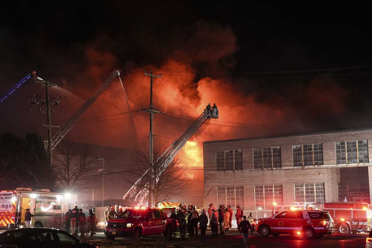 Massive fire at Pennsylvania aerospace plant prompts shelter-in-place ...