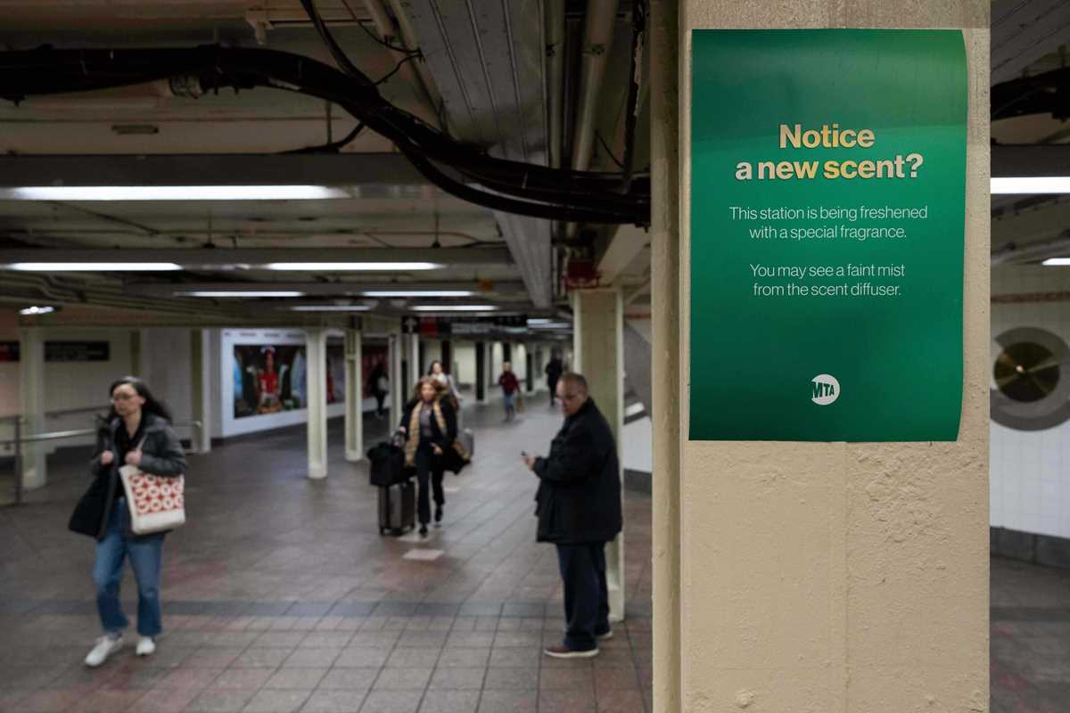 Why does this NYC subway station smell 'Christmassy'? It's an ad