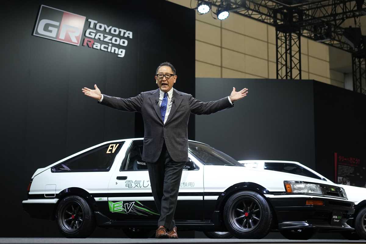 Toyota pushes zero-emission goals by converting old models